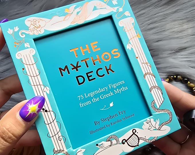The Mythos Deck by Stephen Fry, 75 Card Deck With Original Box, No ...