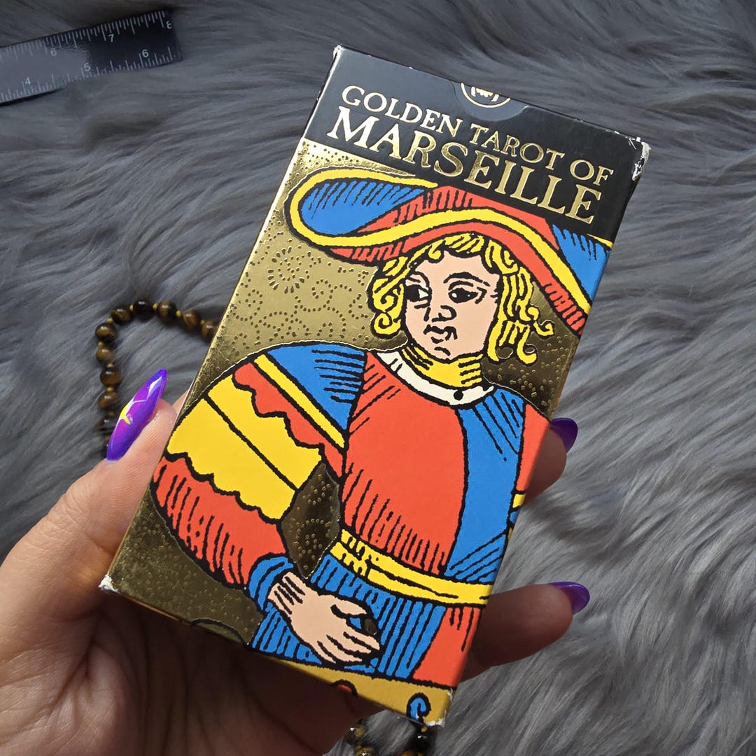 Golden Tarot of Marseille by Pietro Alligo, 78 Card Tarot Deck With ...