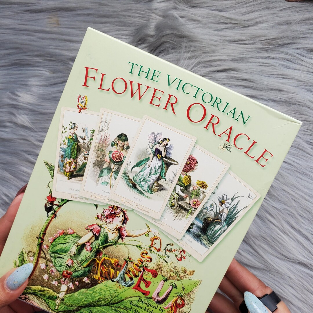 The Victorian Flower Oracle by Karen Mahony, 40 Card Deck With ...