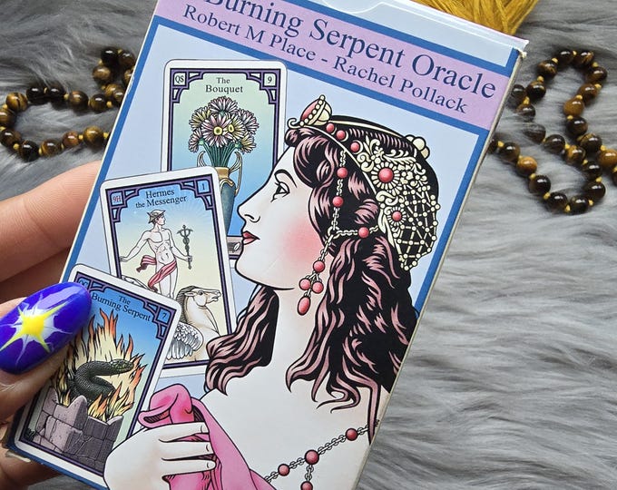 The Burning Serpent Oracle by Robert M Place, 40 Card Deck With Little ...
