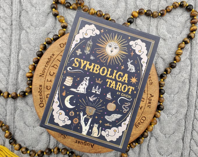 Symbolica Tarot by Chichi, 78 Card Tarot Deck With Guidebook and Box ...