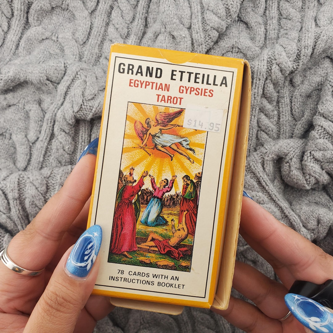 Grand Etteilla Egyptian Gypsies Tarot, 78 Card Tarot Deck With Little ...