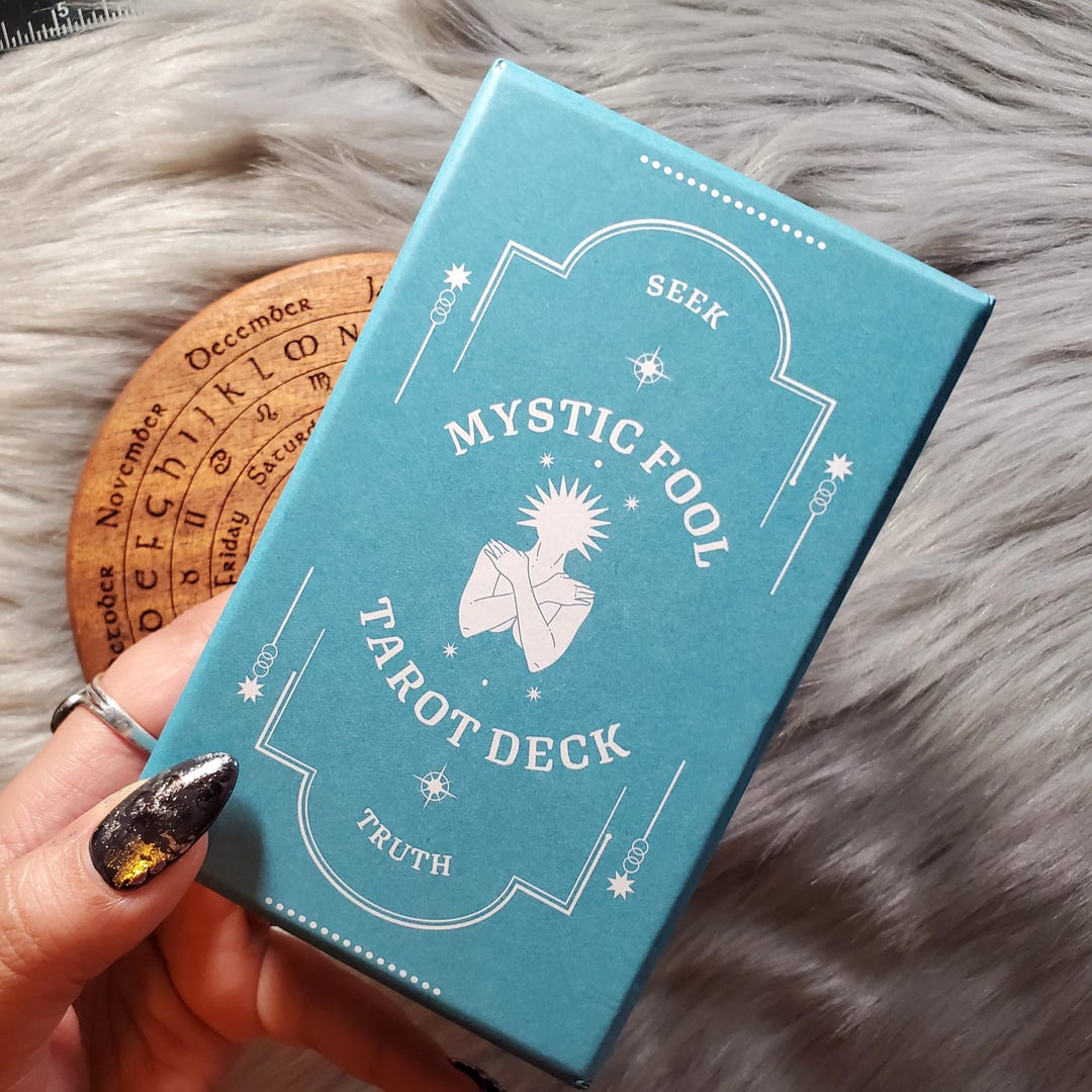 Mystic Fool Tarot Deck, 78 Card Tarot Deck With Companion Guidebook and ...