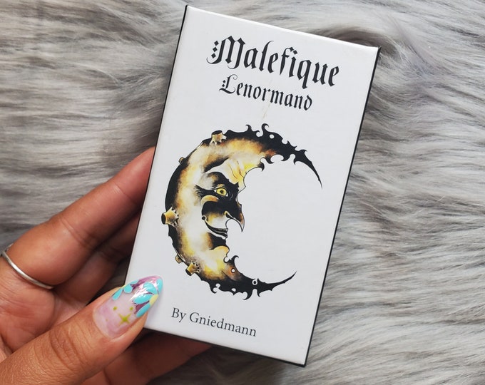 Malefique Lenormand by Gniedmann, 36 Card Deck With Companion Guidebook ...