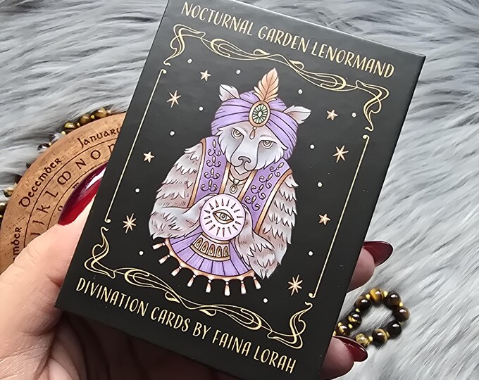 Nocturnal Garden Lenormand by Faina Lorah, 36 Card Deck With Companion ...