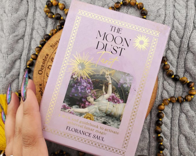 The Moon Dust Tarot by Florance Saul, 78 Card Tarot Deck With Guidebook ...
