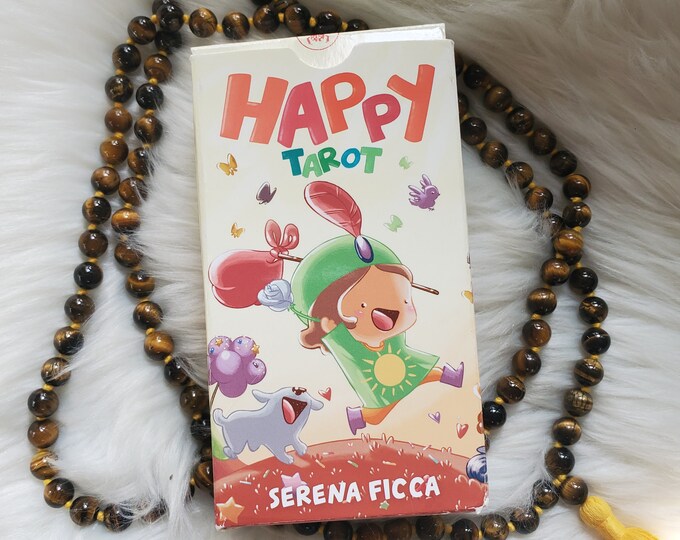 Happy Tarot by Serena Ficca, 78 Card Tarot Deck With Little White Book ...