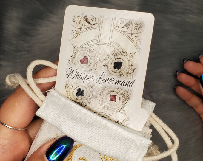 Whisper Lenormand by Teri Smith, 36 Card Deck With Bag, No Guidebook - Etsy