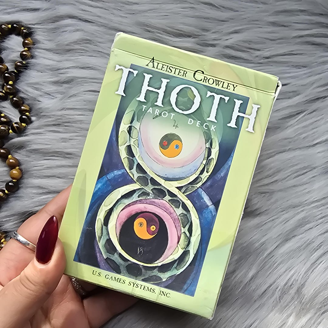 Thoth Tarot Deck by Aleister Crowley, 79 Card Tarot Deck With Little ...
