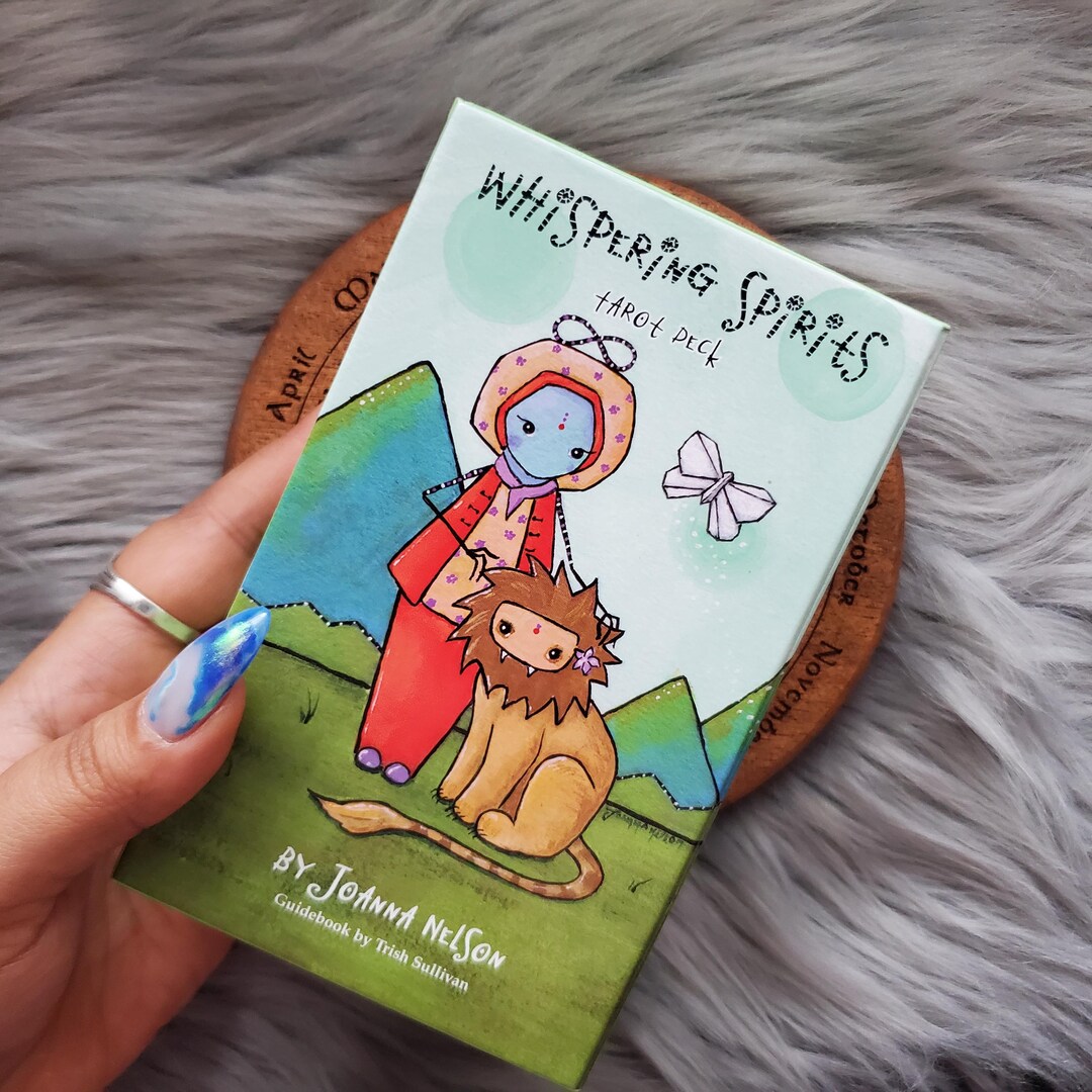 Whispering Spirits Tarot Deck by Joanna Nelson, 78 Card Tarot Deck With Companion Guidebook and ...
