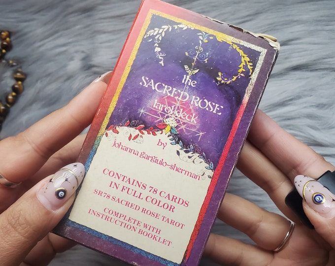 The Sacred Rose Tarot Deck by Johanna Gargiulo-sherman, 78 Card Tarot ...