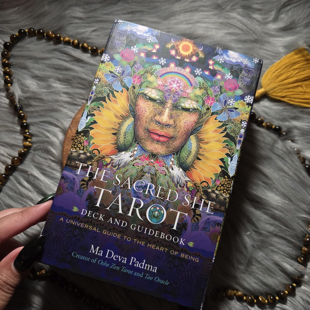 The Sacred She Tarot by Ma Deva Padma, 78 Card Tarot Deck With Guidebook and Box - USED - Etsy