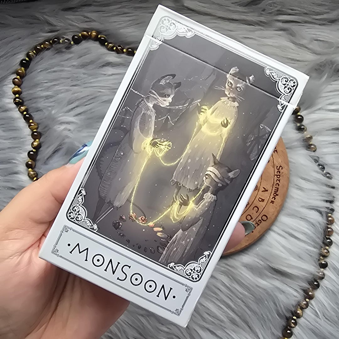 Monsoon Tarot 885/999, 78 Card Tarot Deck With Companion Guidebook and ...