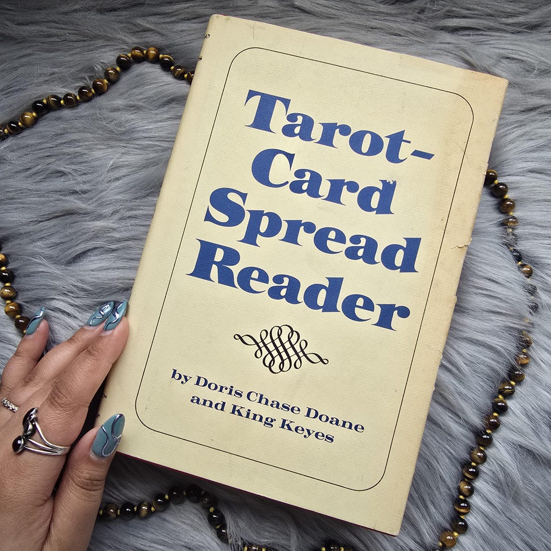 Tarot Card Spread Reader by Doris Chase Doane, Reference Book for Tarot ...