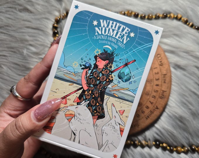 White Numen Tarot by Albabg, 78 Card Tarot Deck With Guidebook and Box ...