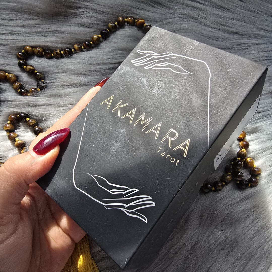 Akamara Tarot, 78 Card Tarot Deck With Companion Guidebook and Box ...