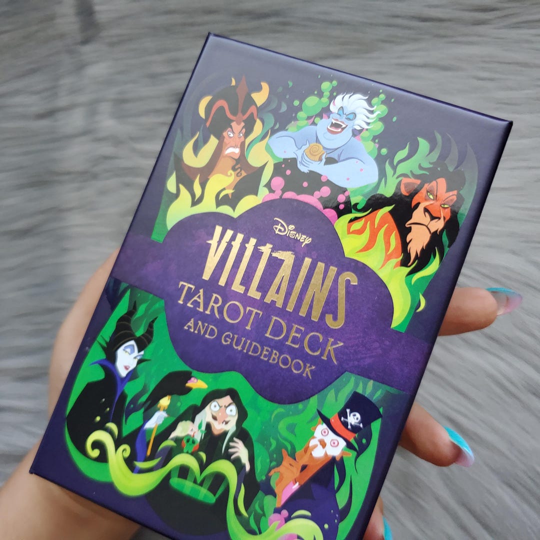 Disney Villains Tarot Deck and Guidebook, 78 Card Tarot Deck With ...