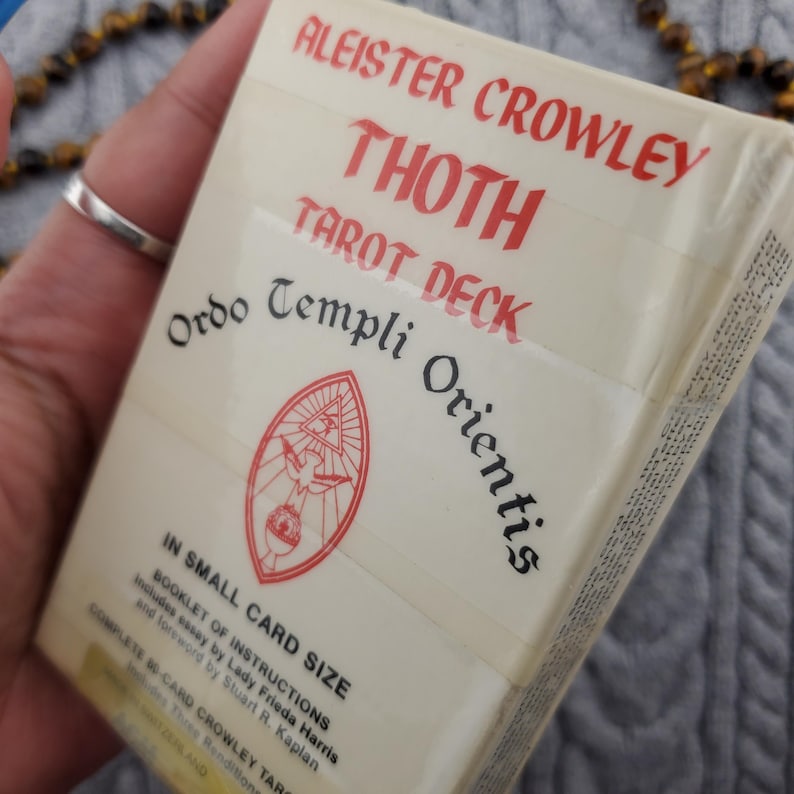 Aleister Crowley Thoth Tarot by James Wasserman, 78 Card Tarot Deck ...