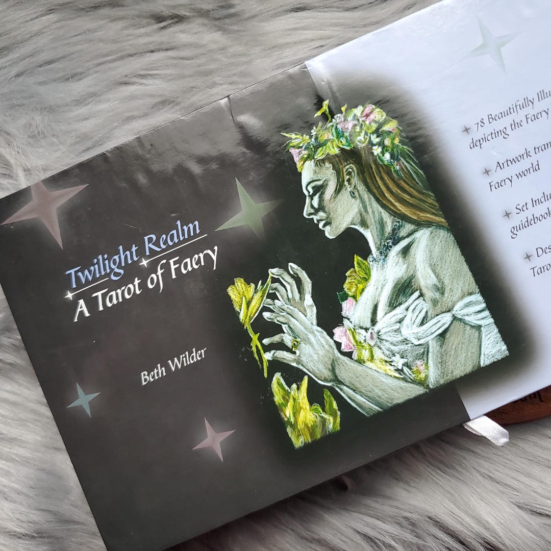 Twilight Realm A Tarot of Faery by Beth Wilder, 78 Card Tarot Deck With Companion Guidebook and ...