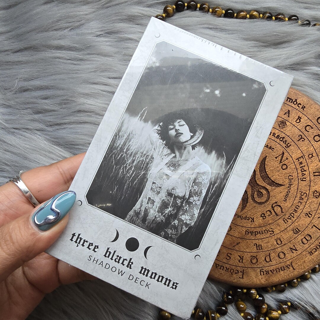 Three Black Moons Shadow Deck by Chris Madsen, 52 Card Deck With ...
