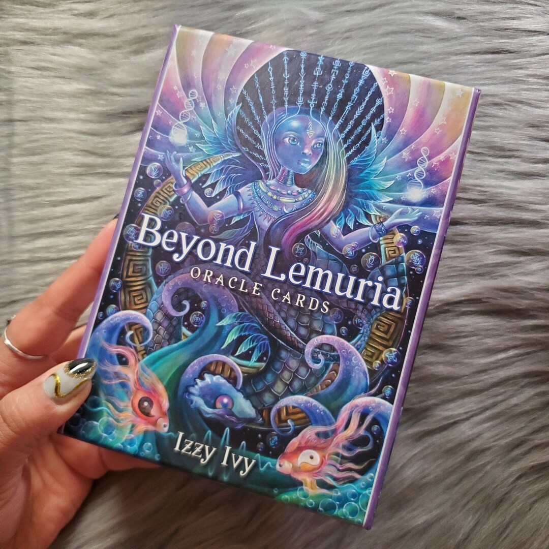 Beyond Lemuria Oracle Cards by Izzy Ivy, 56 Card Deck With Companion Guidebook and Original Box ...