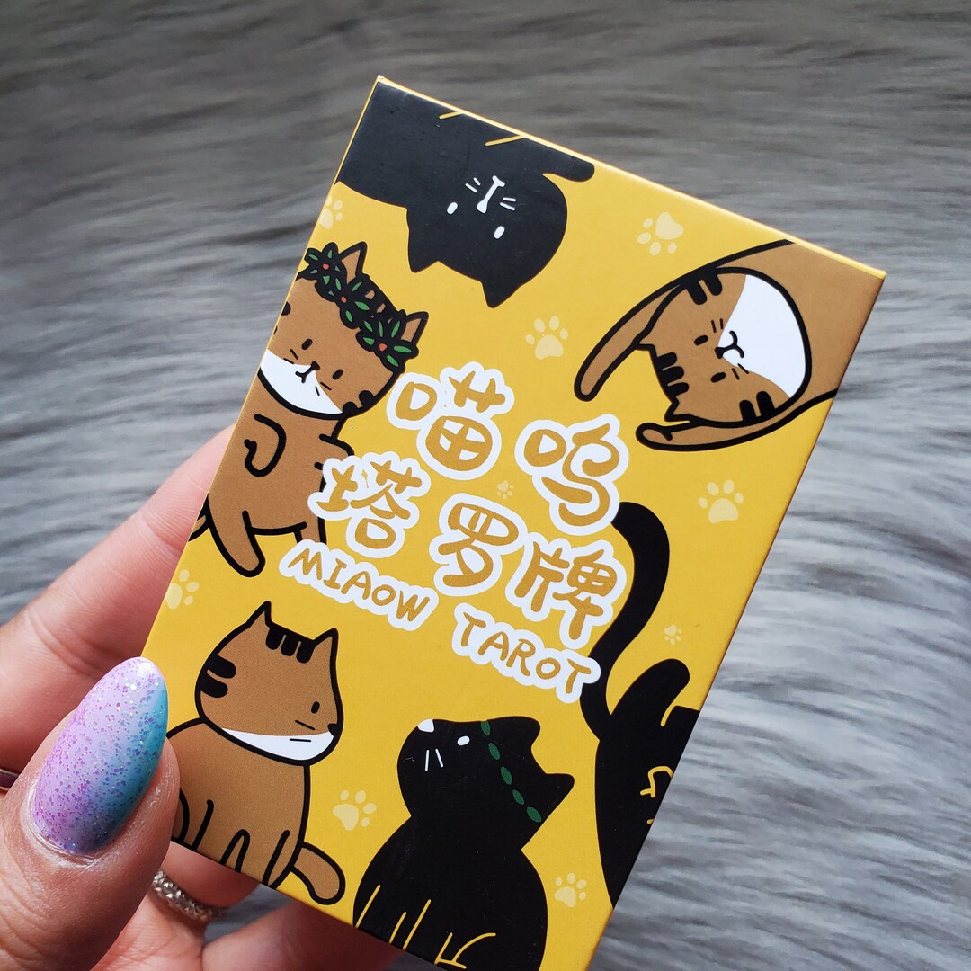 Miaow Tarot by Li Sha, 78 Card Tarot Deck With Little White Book and ...