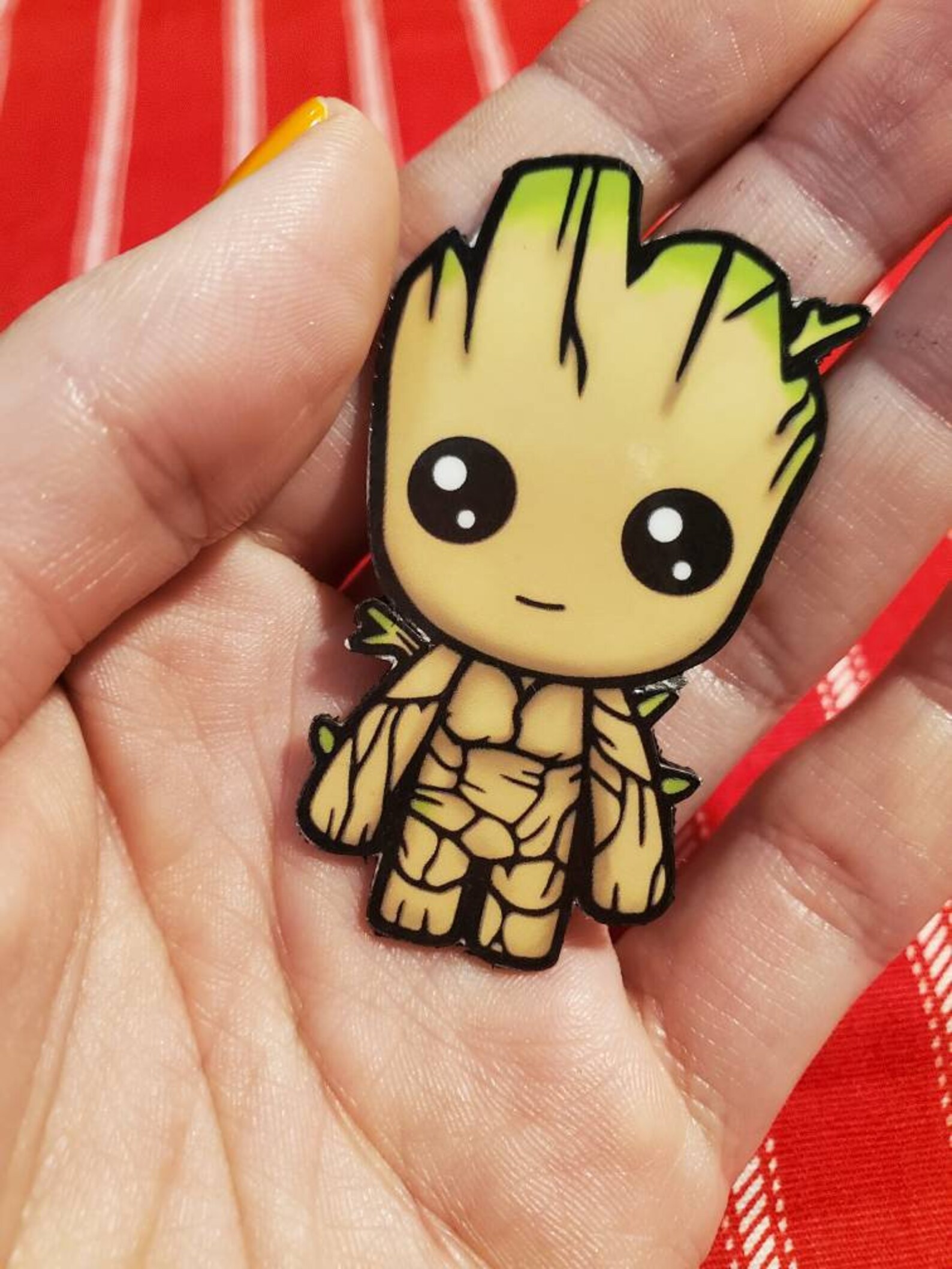 Super cute & tiny baby Grout magnet | Etsy