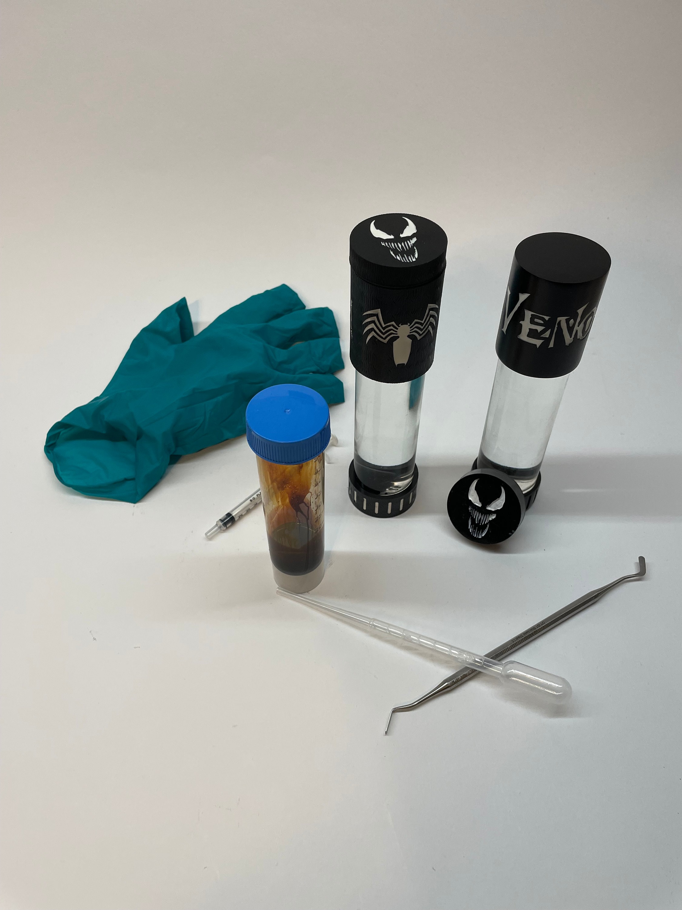 Venom Symbiote Laboratory Capsule, Real Life Venom Vial Life Foundation ...