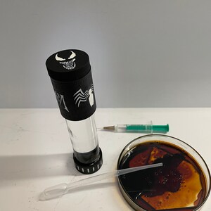 Venom Symbiote Laboratory Capsule, Real Life Venom Vial Life Foundation ...