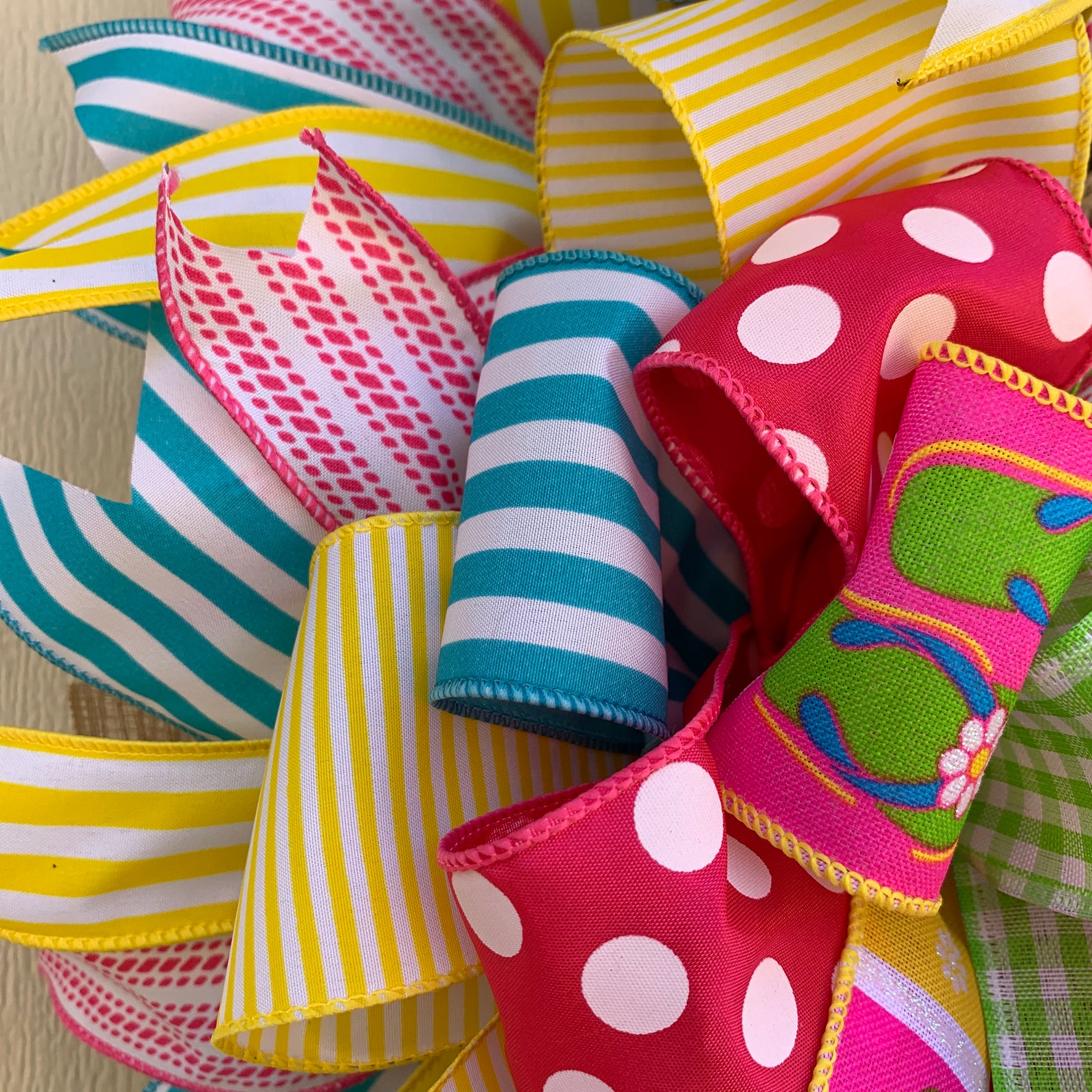 Flip Flop Summer Deco Mesh Wreath - Etsy