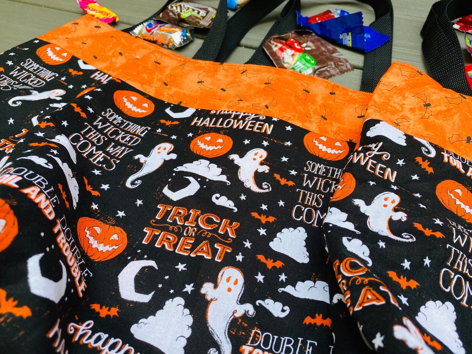 Kids Trick or Treat Candy Halloween Bag Childrens Trick or | Etsy