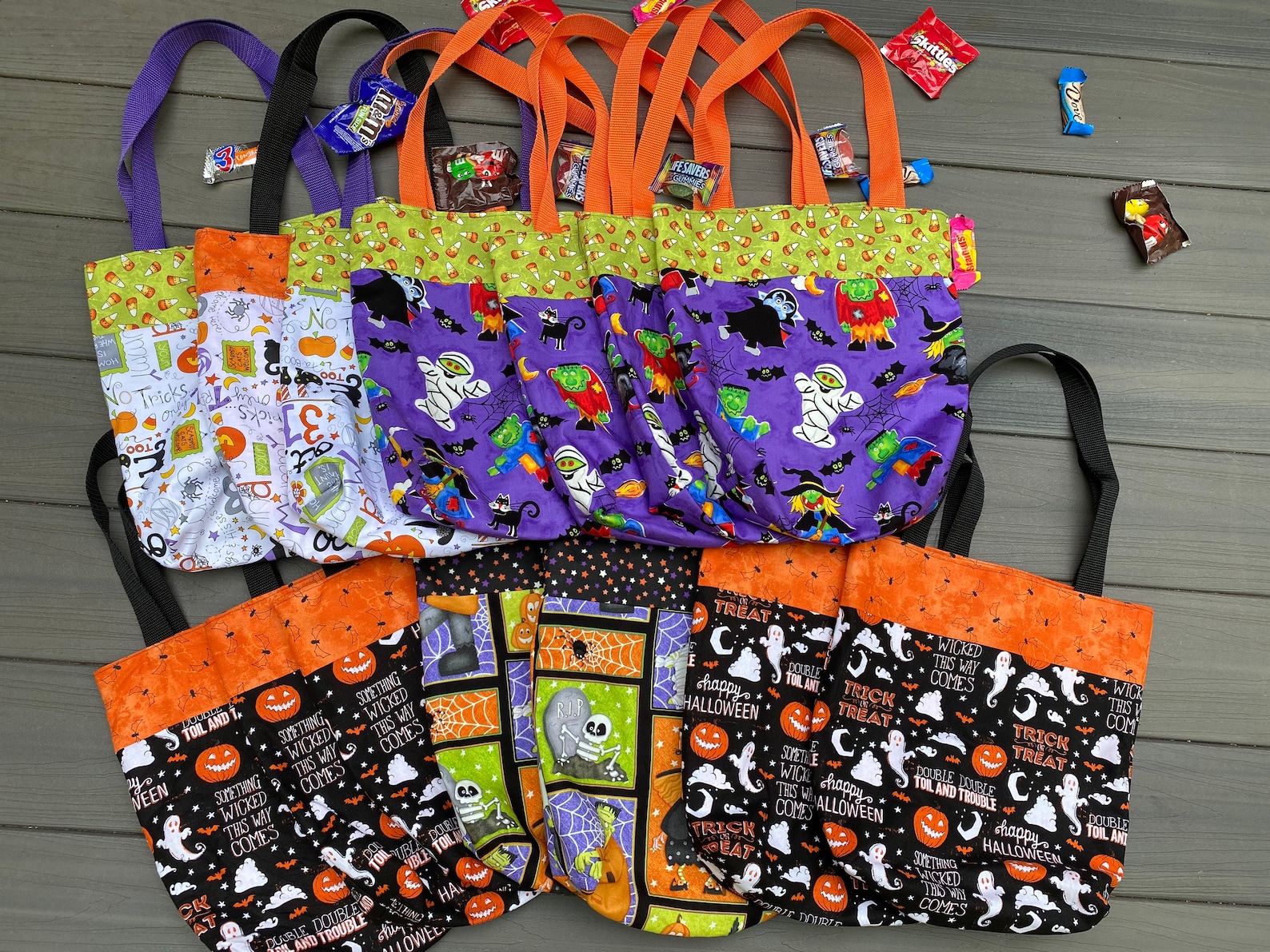 Kids Trick or Treat Candy Halloween Bag Childrens Trick or | Etsy