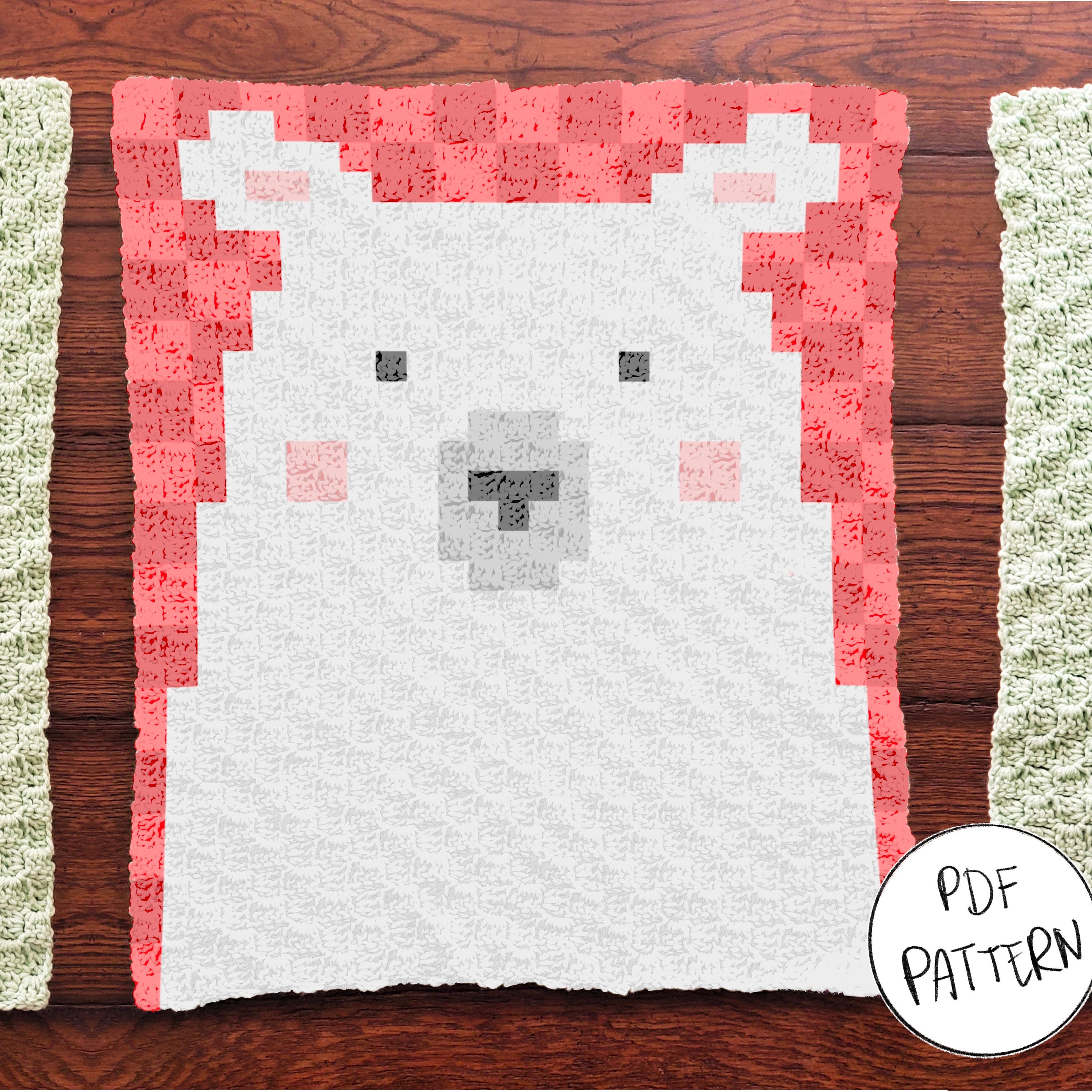 C2c Baby Blanket Crochet Pattern Woodland Bear Crochet | Etsy