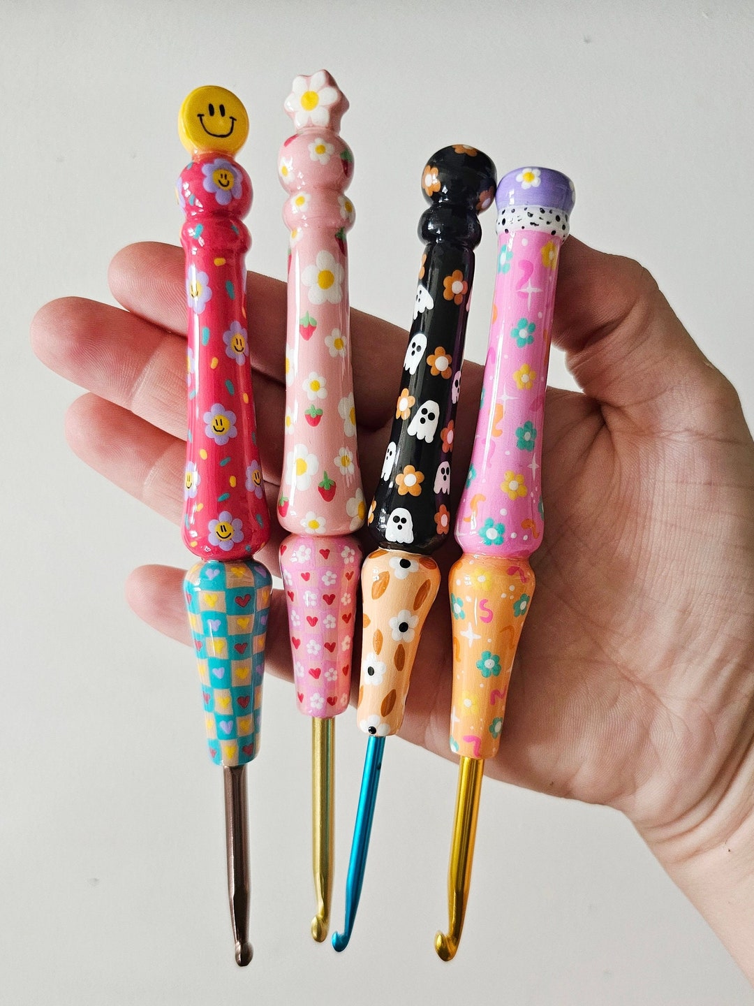 Crochet Hooks, Crochet Hook Wands, Colorful Crochet Hook Gift - Etsy