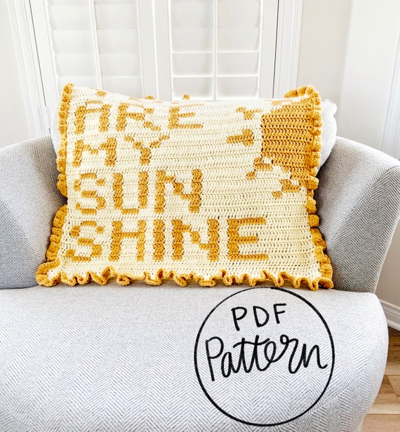 Free Crochet Pattern You Are My Sunshine Blanket You Are My Sunshine