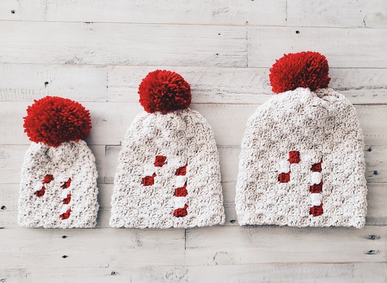 C2C Crochet Hat Pattern Bundle: Christmas Beanies (PDF Pattern) - Etsy