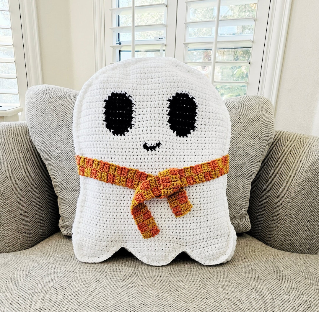 Crochet Pattern, Ghost Pillow Crochet Pattern, Halloween Crochet ...