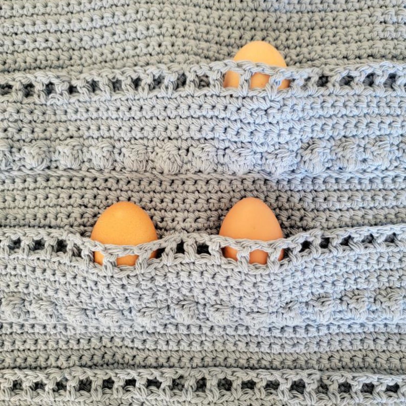 Crochet Egg Gathering Apron Pattern: Easy Chicken Farmer Design (PDF ...