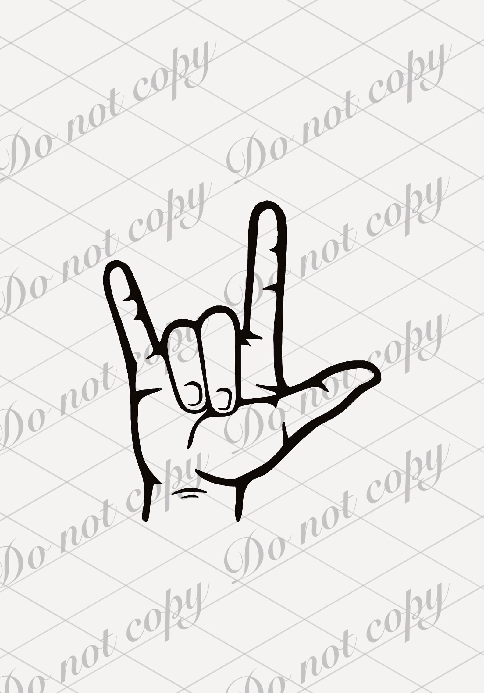 I Love You Hand PNG Digital Download - Etsy