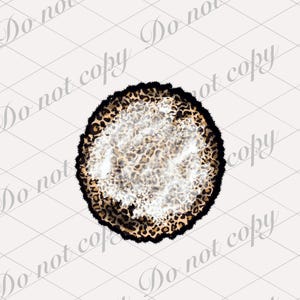 Leopard Circle Background Png Digital Download - Etsy