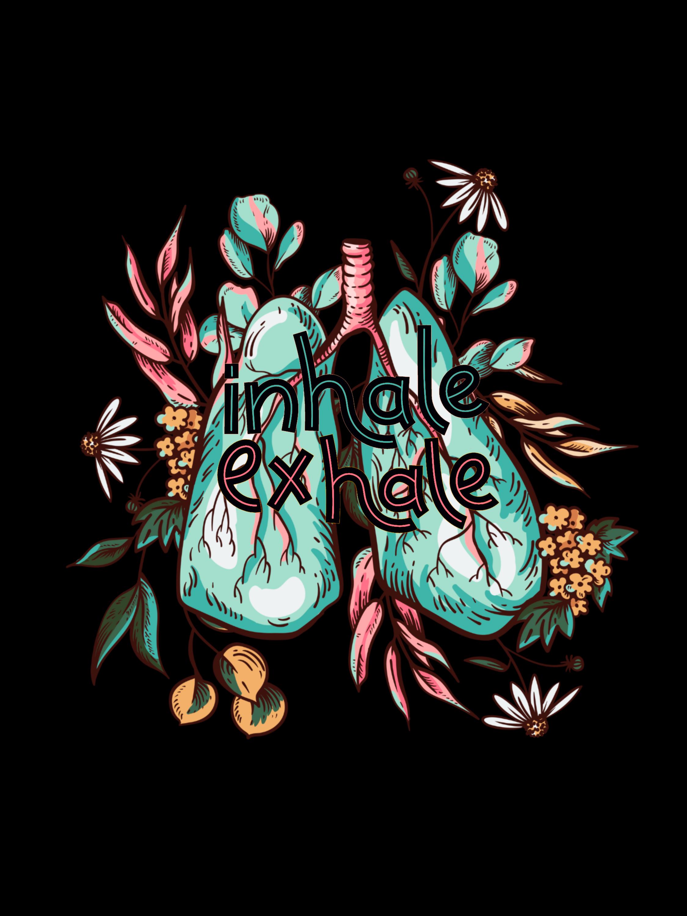 Inhale and Exhale Lungs Mama Png Digital Download - Etsy