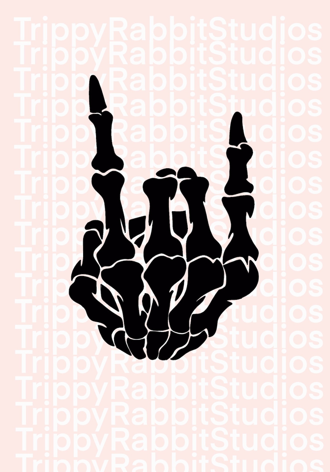 Rock on Skeleton Hand PNG Digital Download - Etsy