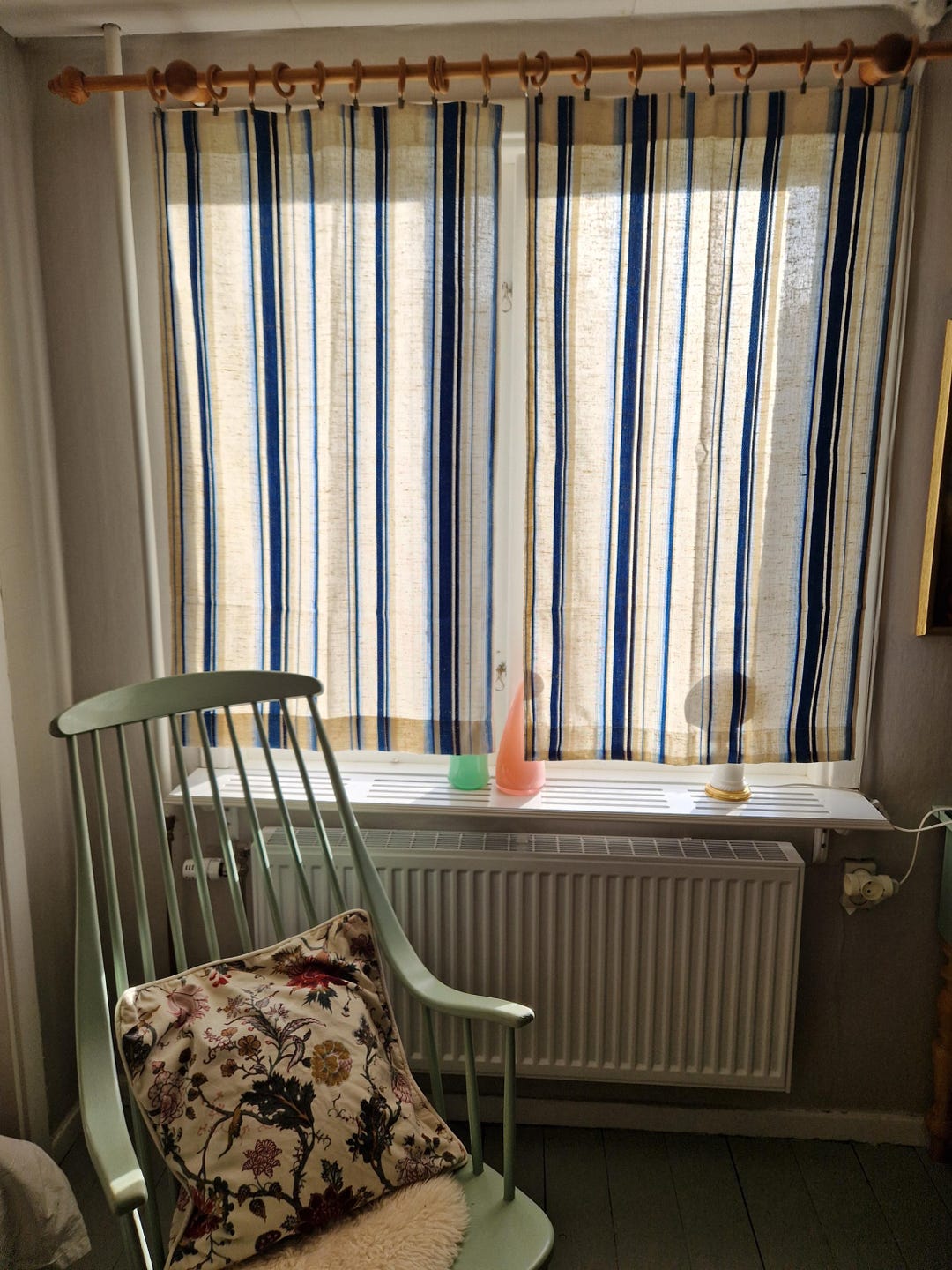 Vintage Swedish Mid-century Curtains – 60s/70s Era, Linen Blend ...