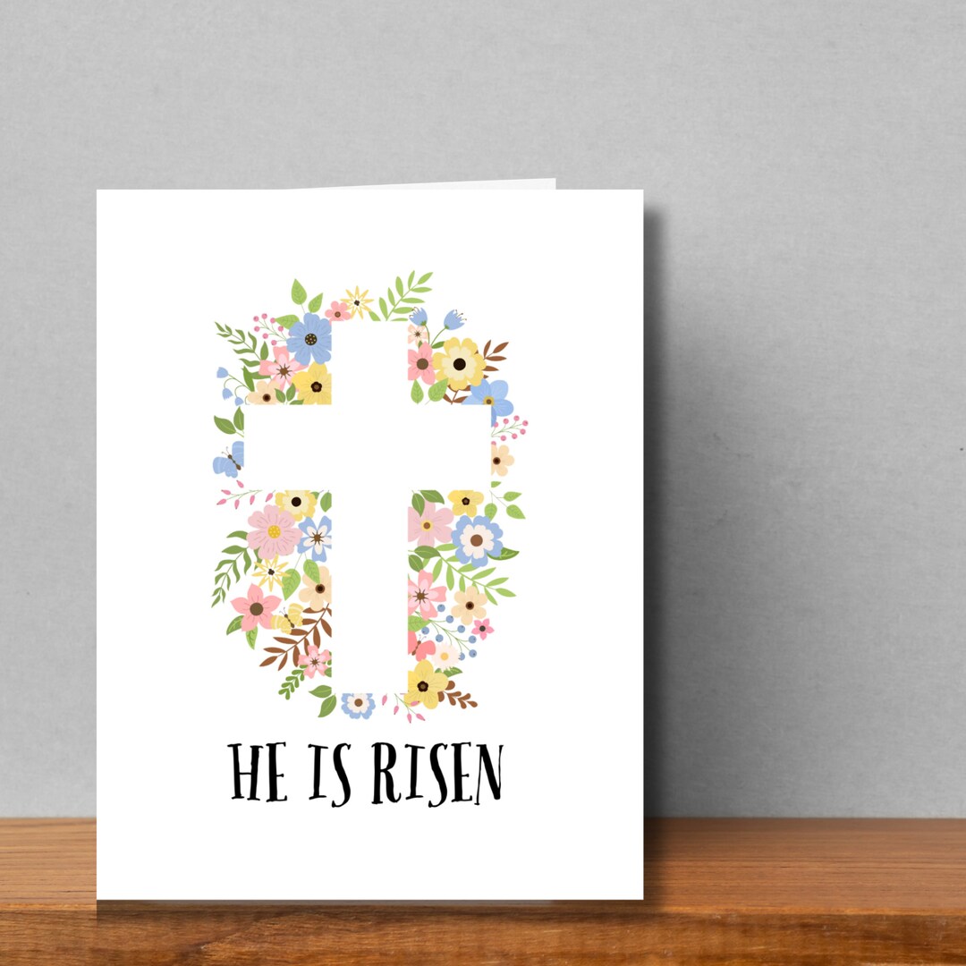 He is Risen! Greeting Card Religious Comes With Envelopes Pack of 6 - Etsy
