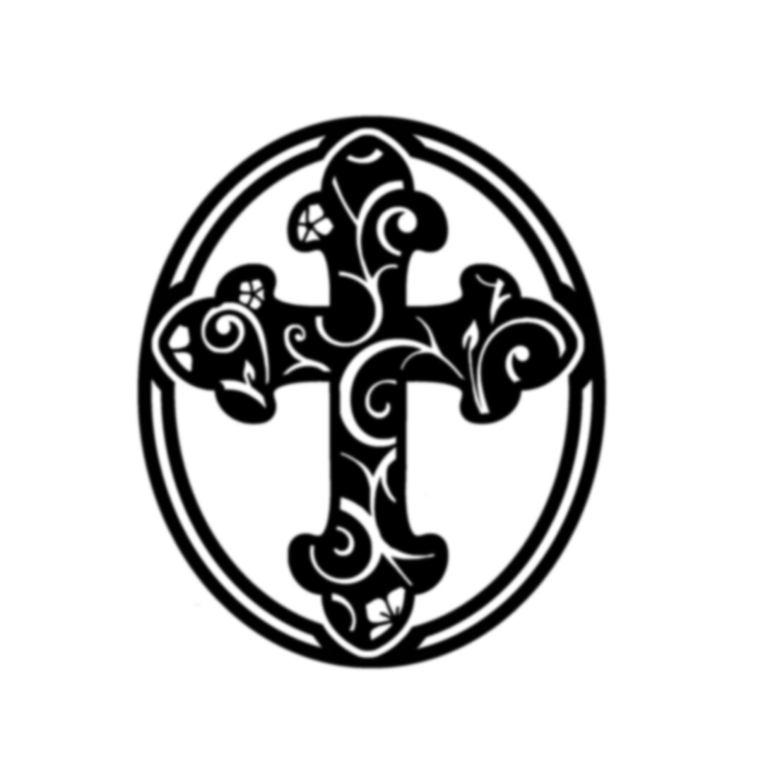 Floral Cross Pattern (jpeg, Pdf, Svg, Dxf) - Etsy
