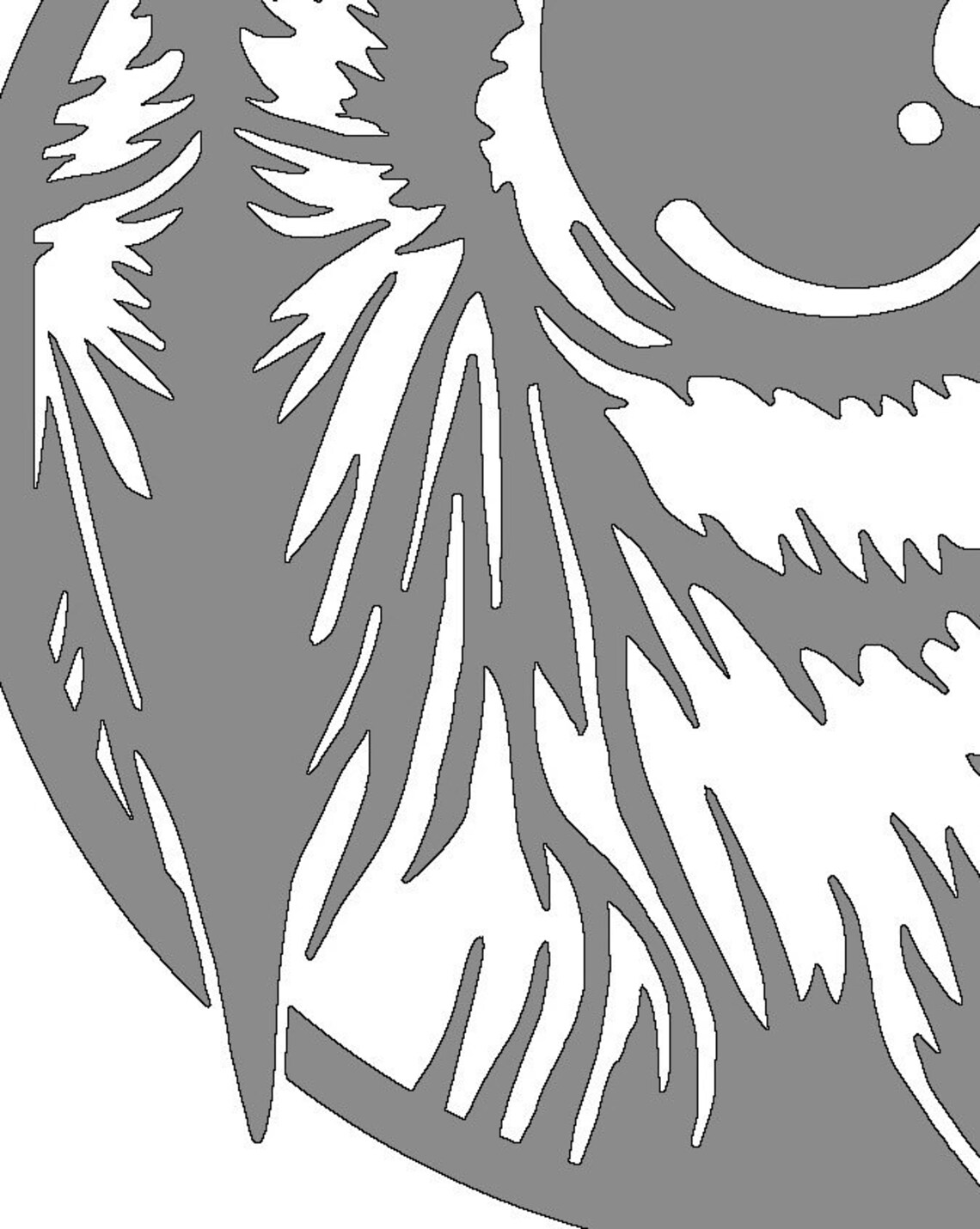 Owl Face (jpeg, Svg, Pdf, Dxf) Scroll Saw Patterns, Laser Cut Files ...