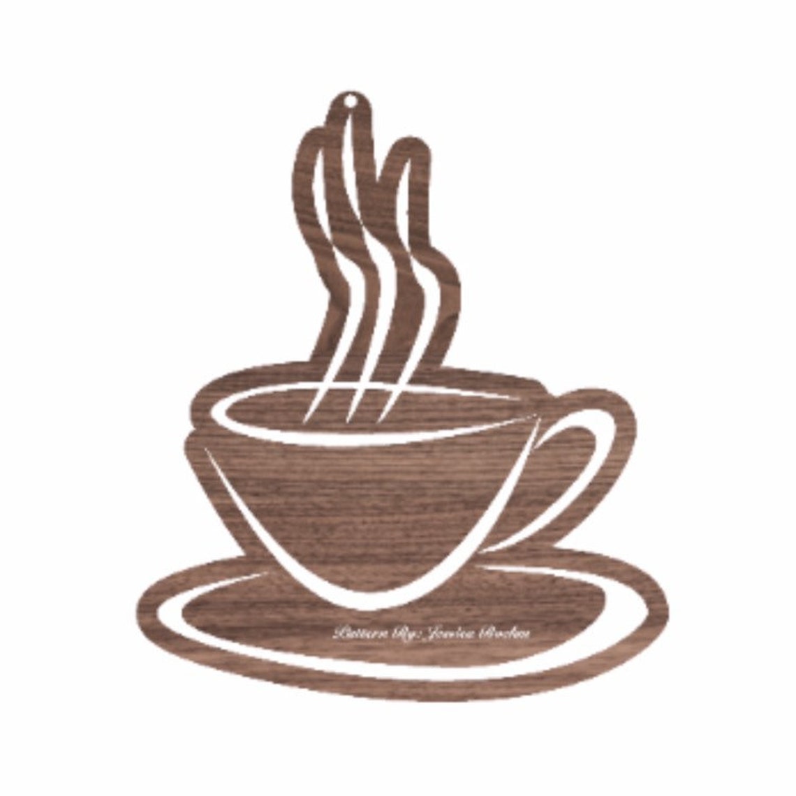Coffee Cup Ornament, Scroll Saw Patterns, Digital Download, Cnc (svg ...
