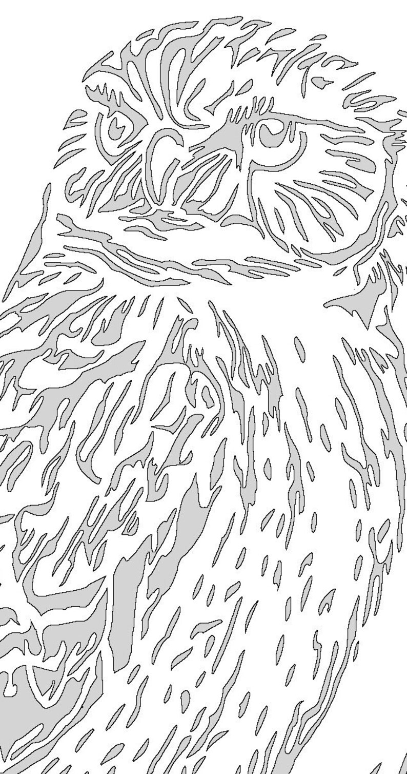 Owl Scroll Saw Pattern Jpeg Only - Etsy