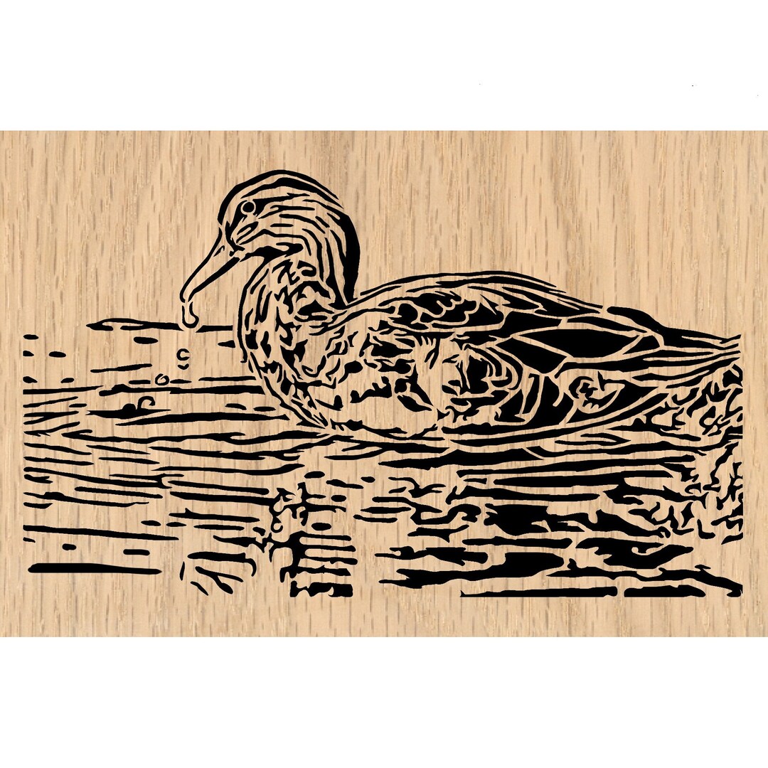 Duck Scroll Saw Pattern (dxf, Svg, Pdf, Jpeg) - Etsy