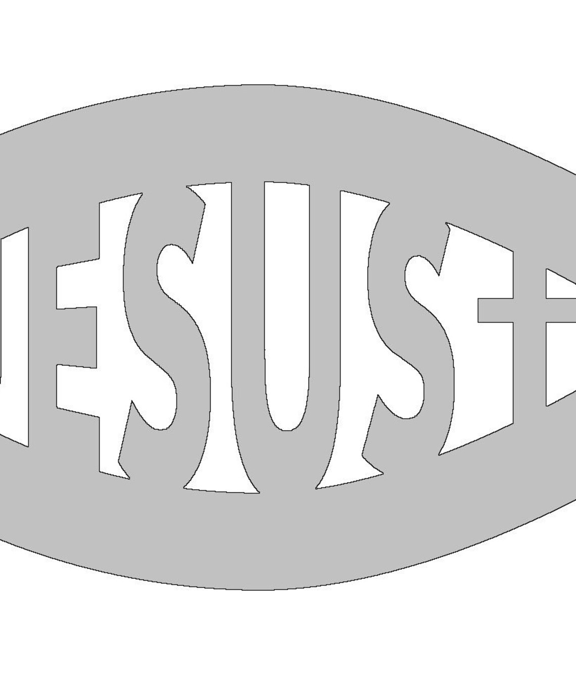 Jesus Fish Pattern Jpeg, Pdf, Svg, Dxf, Scroll Saw, Cricut, Cnc, Laser ...